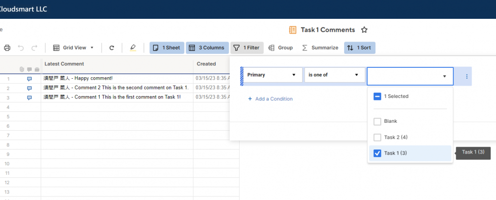 View task conversations on your dashboard - Cloudsmart LLC